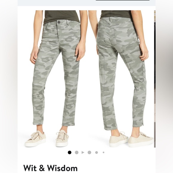 Wit & Wisdom | Jeans | Wit Wisdom Ab Solution High Waist Ankle Camo ...
